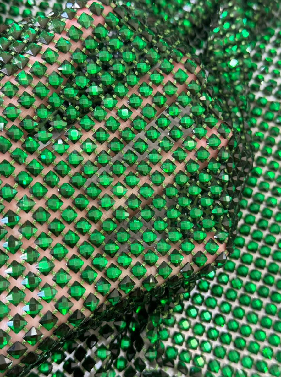 Emerald in Green Fishnet – Atelier Rioux Fabric Store