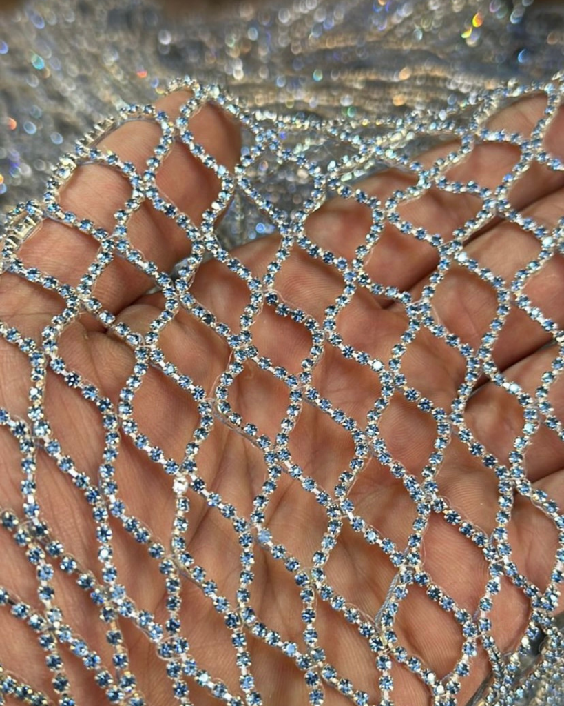 Hand Beaded Crystal Luxury Haute Couture Fashion Fabrics – Atelier ...