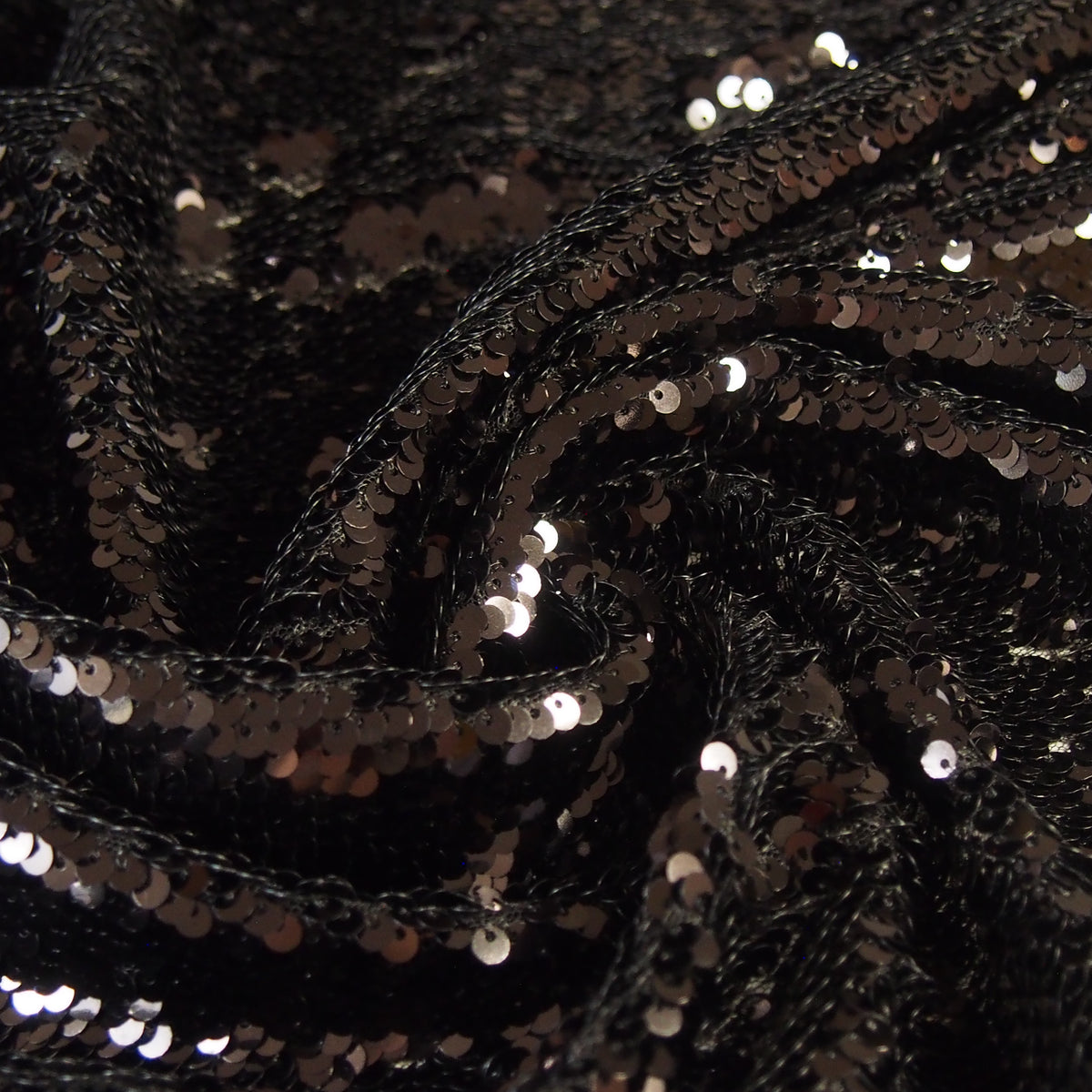 Candy Gloss Jet Black Sequin Fabric – Atelier Rioux Fabric Store