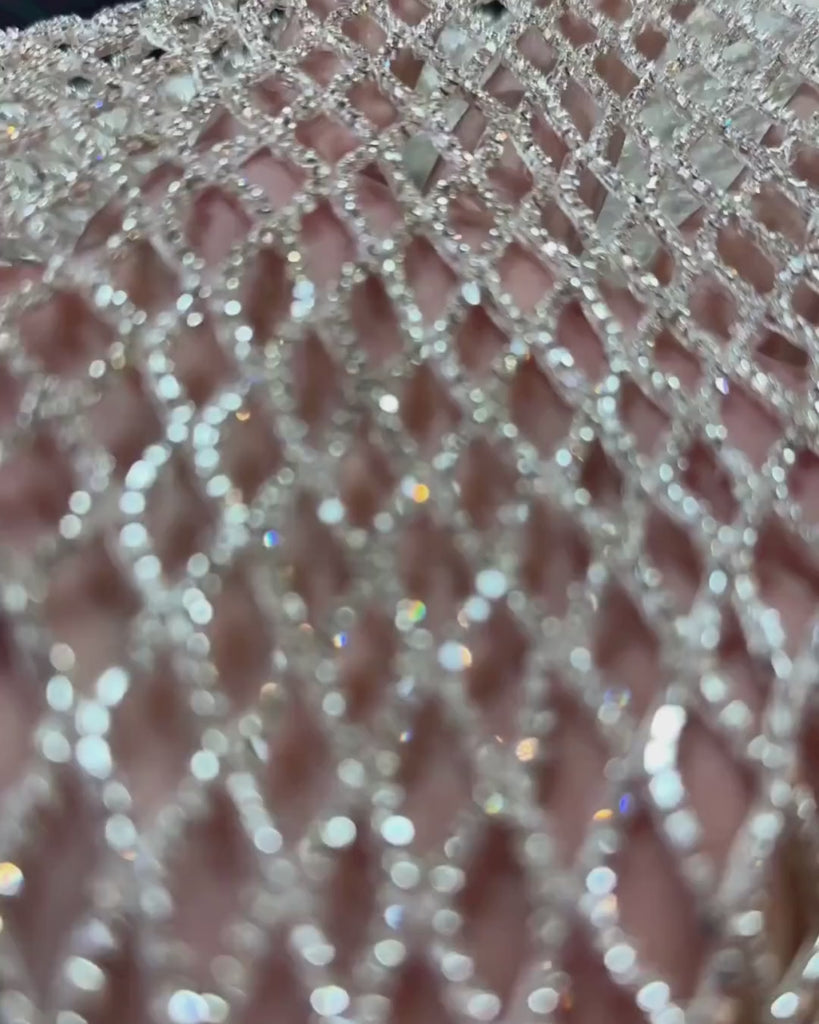Crystal Lattice | Crystal Silver – Atelier Rioux Fabric Store