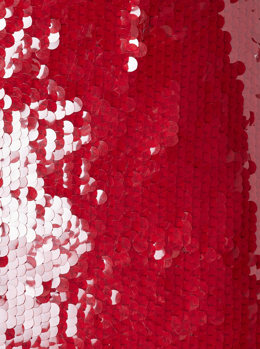 Transparent Red Round Sequin Fabric – Atelier Rioux Fabric Store