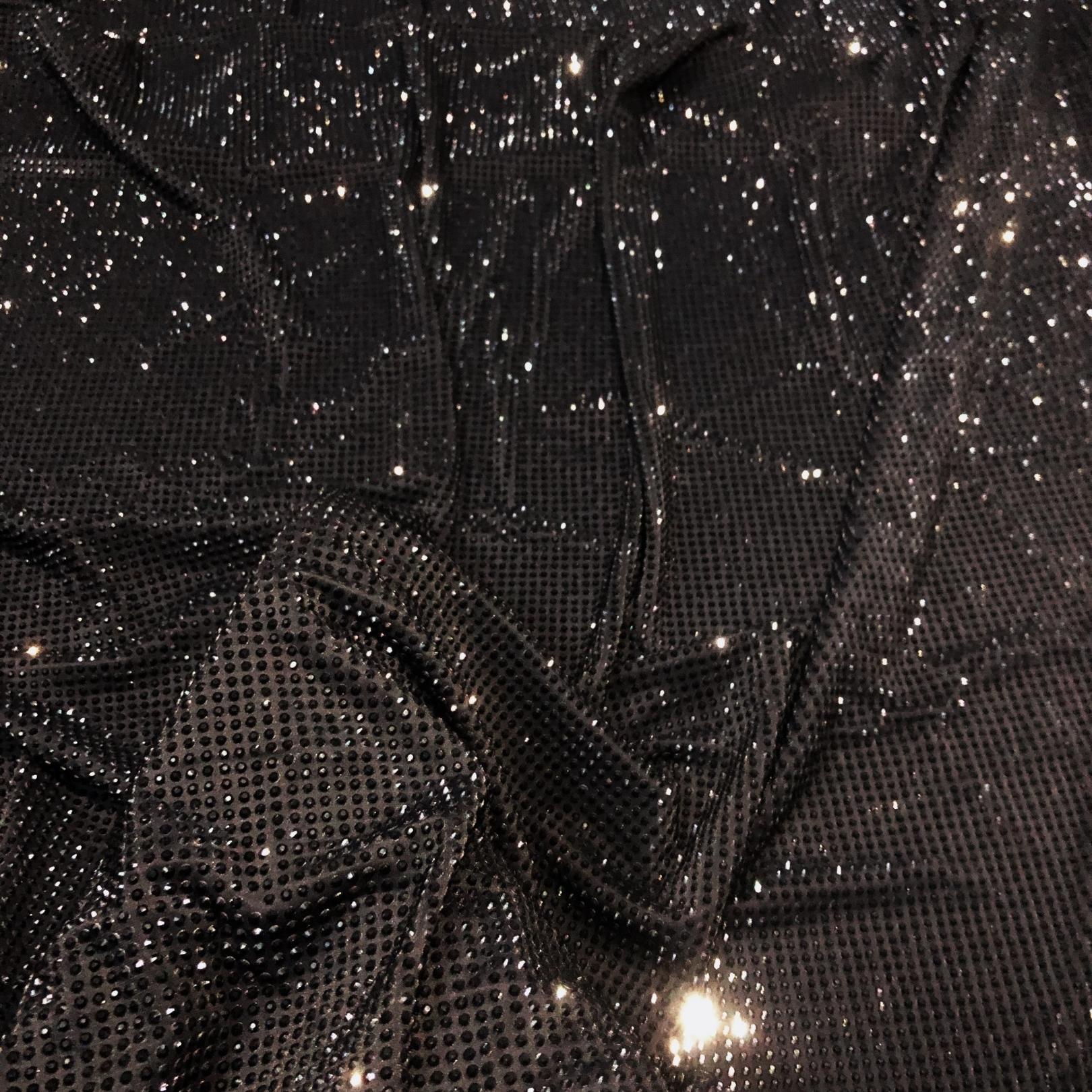 Crystal Tex | Jet in Black Lycra – Atelier Rioux Fabric Store